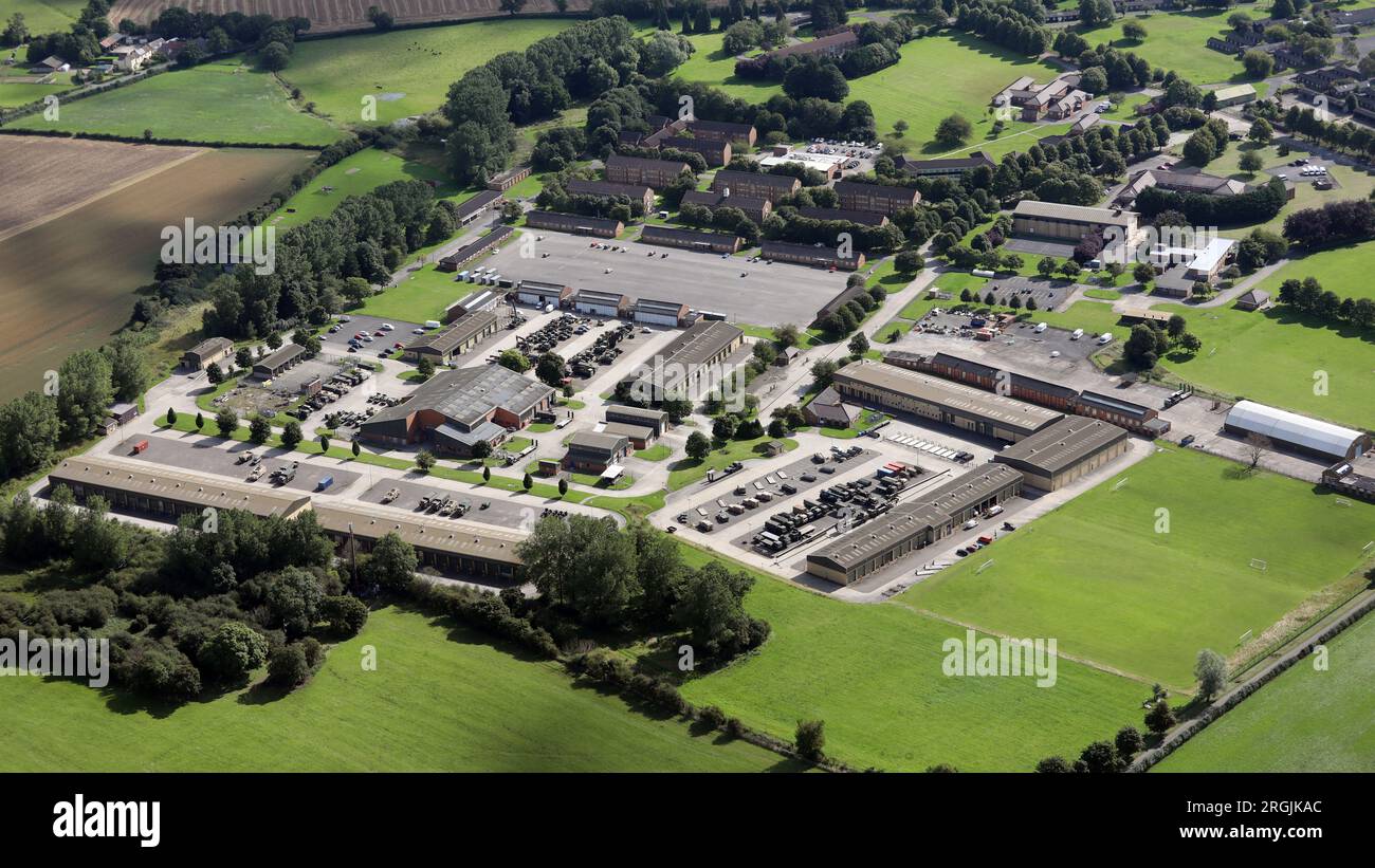 aerial view of Claro Barrack (or Clotherholme Barracks) now disused in ...