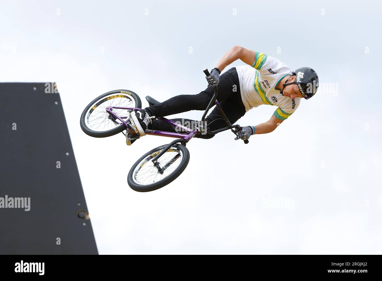 Australia's Joshua Matthews competes in the BMX Freestyle Park Men’s ...