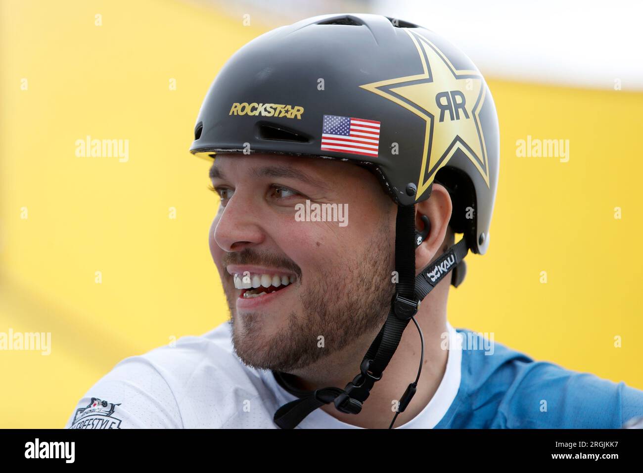 USA's Nick Bruce looks on after competing in the BMX Freestyle Park Men ...