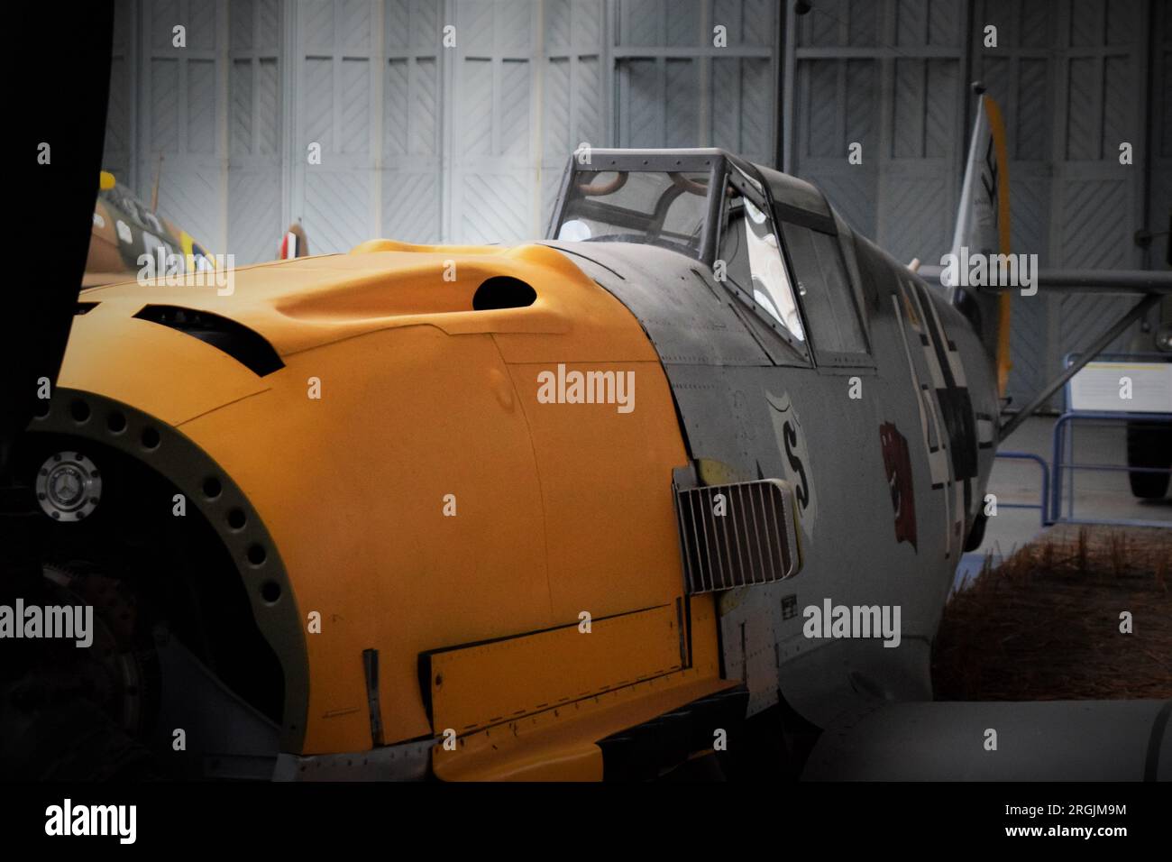 Messerschmitt ME 109 on display at IWM Duxford Stock Photo - Alamy
