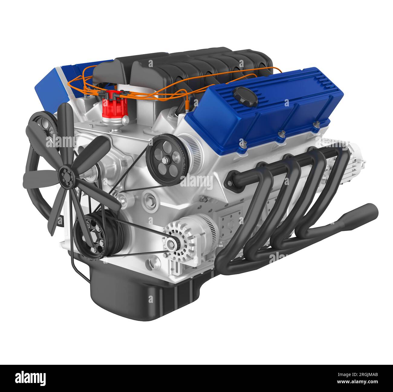 Automotive Car Engine Isolated Stock Photo - Alamy