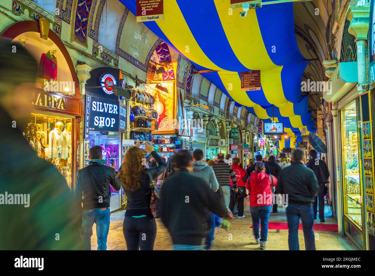 View of the Grand Bazaar, considered to be the oldest shopping mall in ...