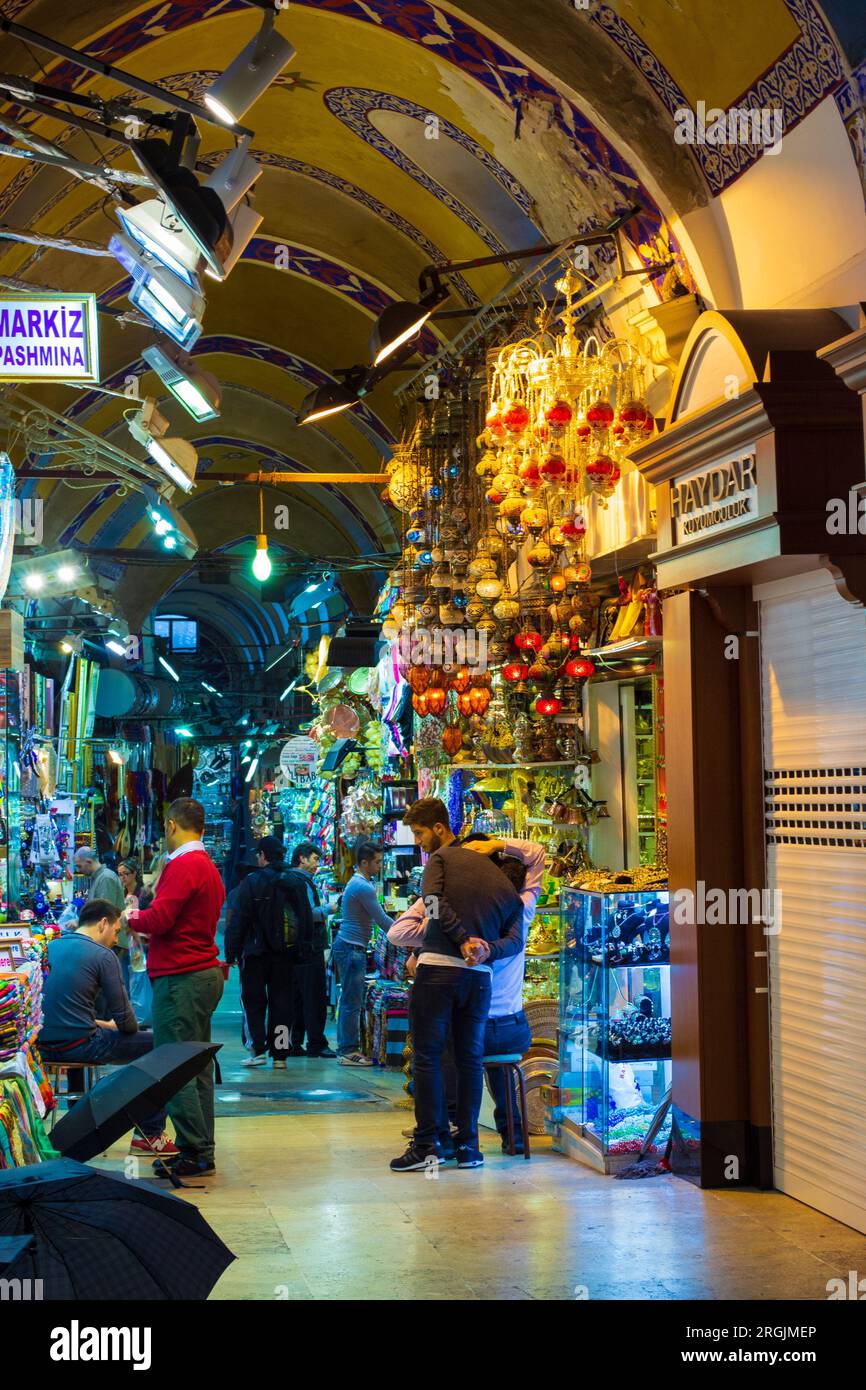 View of the Grand Bazaar, considered to be the oldest shopping mall in ...