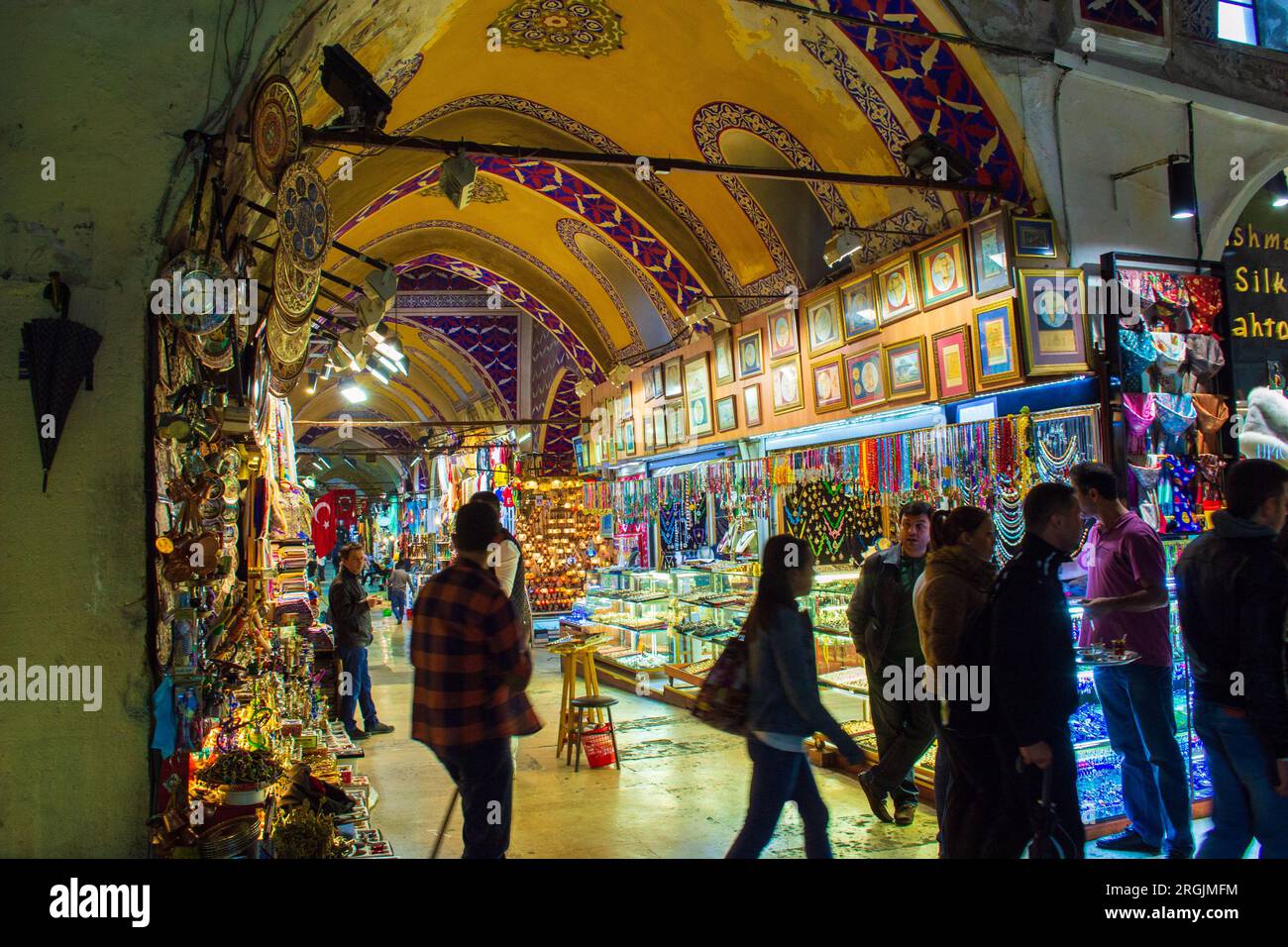 View of the Grand Bazaar, considered to be the oldest shopping mall in ...