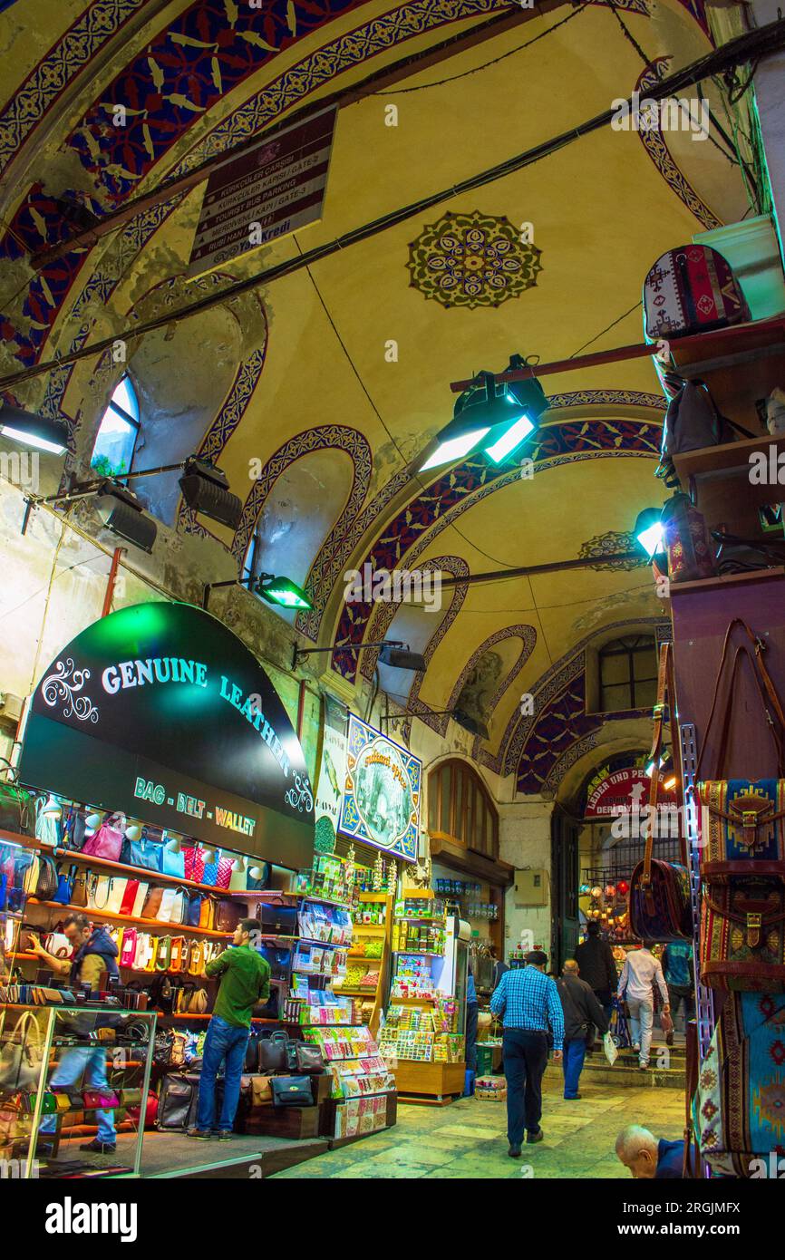 View of the Grand Bazaar, considered to be the oldest shopping mall in ...