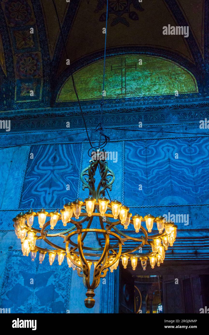 Amazing interior view of Hagia Sophia build as Christian cathedral of ...