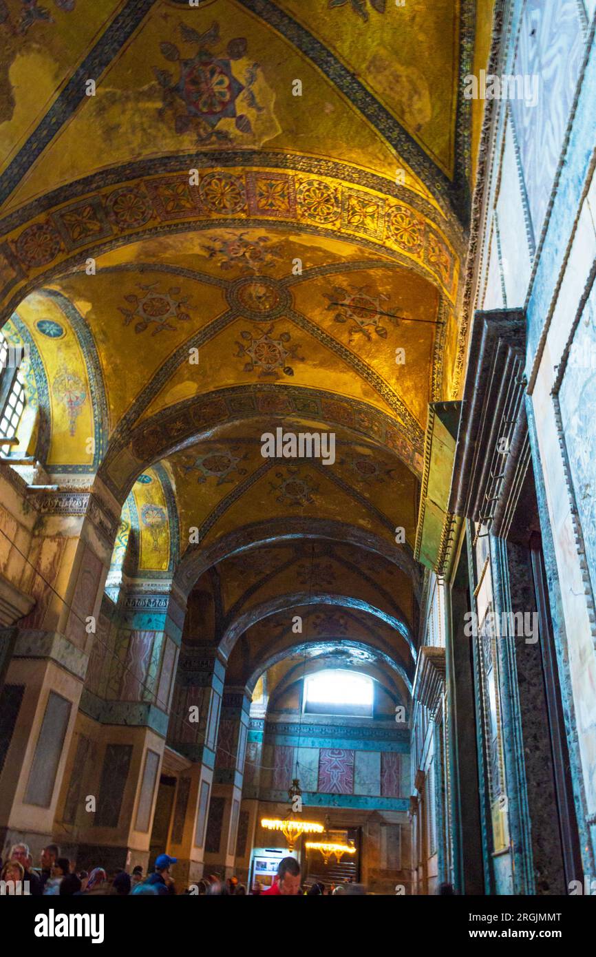 Amazing interior view of Hagia Sophia build as Christian cathedral of ...