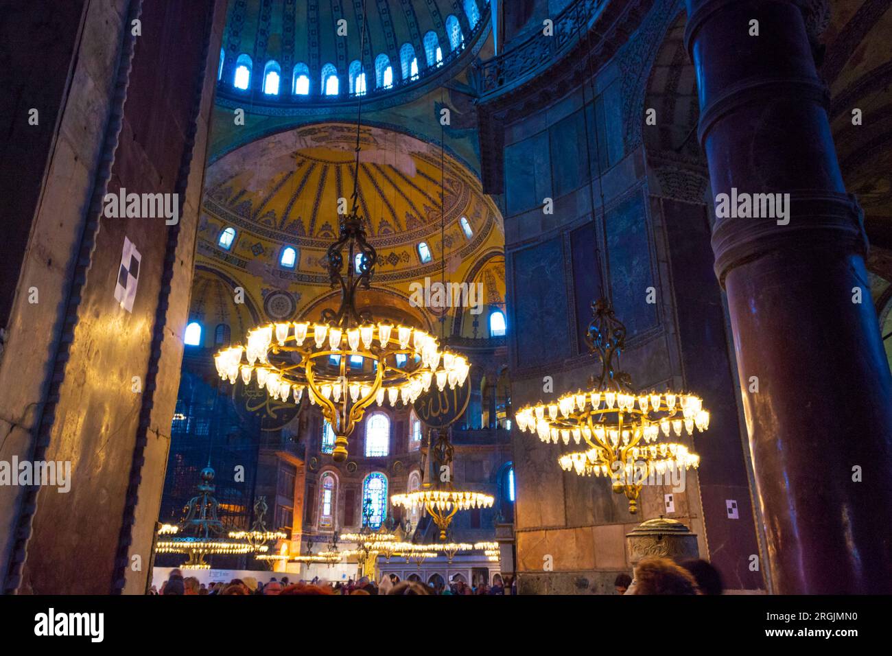 Amazing interior view of Hagia Sophia build as Christian cathedral of ...