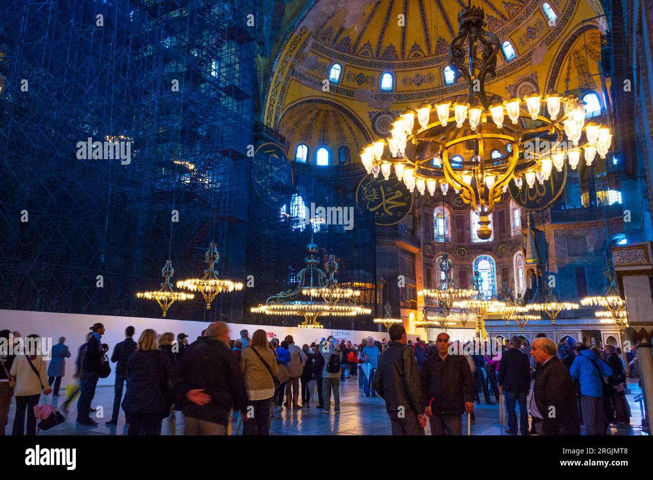 Amazing interior view of Hagia Sophia build as Christian cathedral of ...