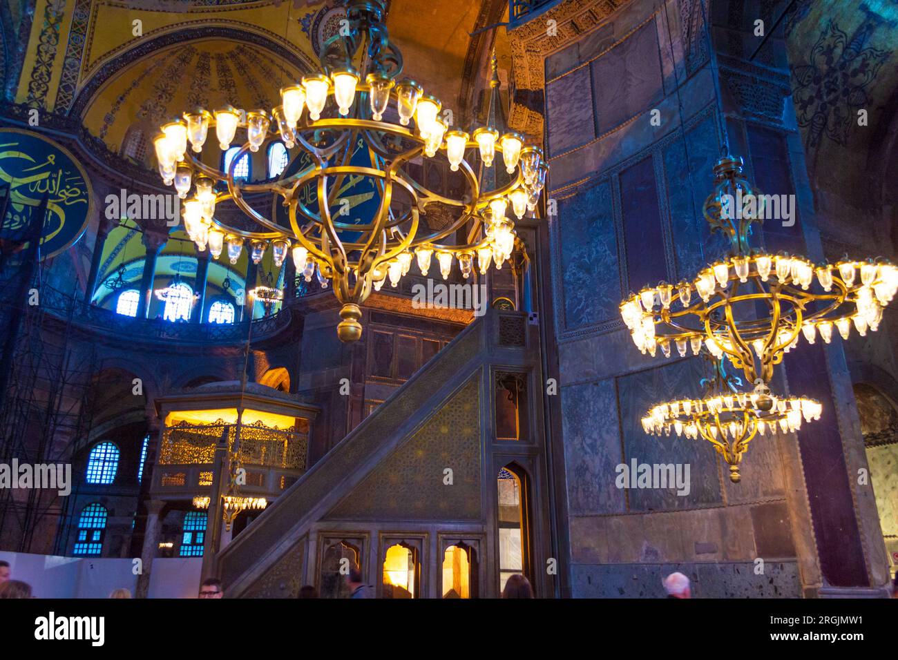 Amazing interior view of Hagia Sophia build as Christian cathedral of ...