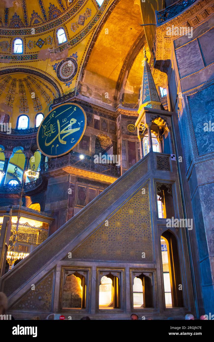 Amazing interior view of Hagia Sophia build as Christian cathedral of ...