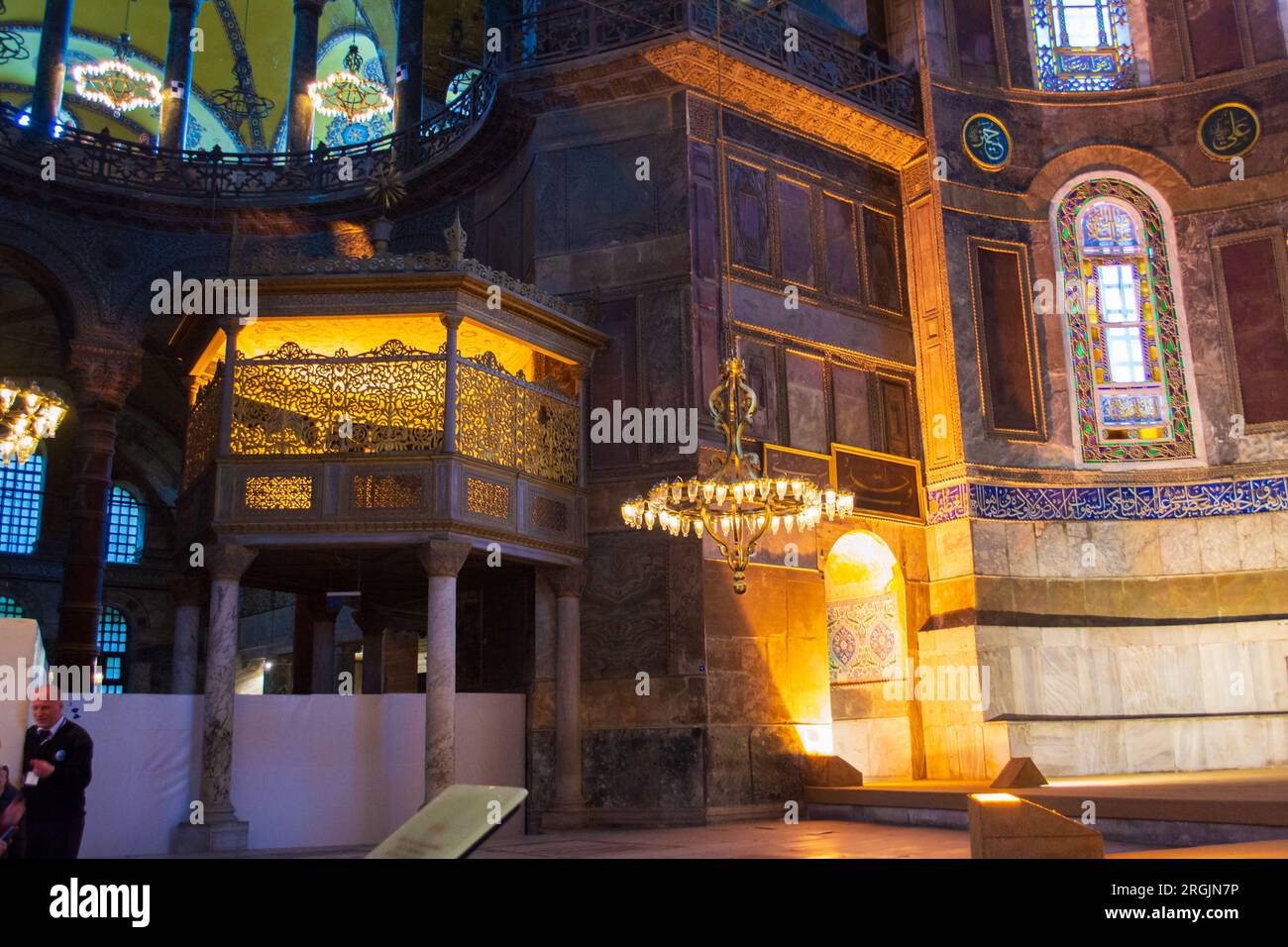 Amazing interior view of Hagia Sophia build as Christian cathedral of ...