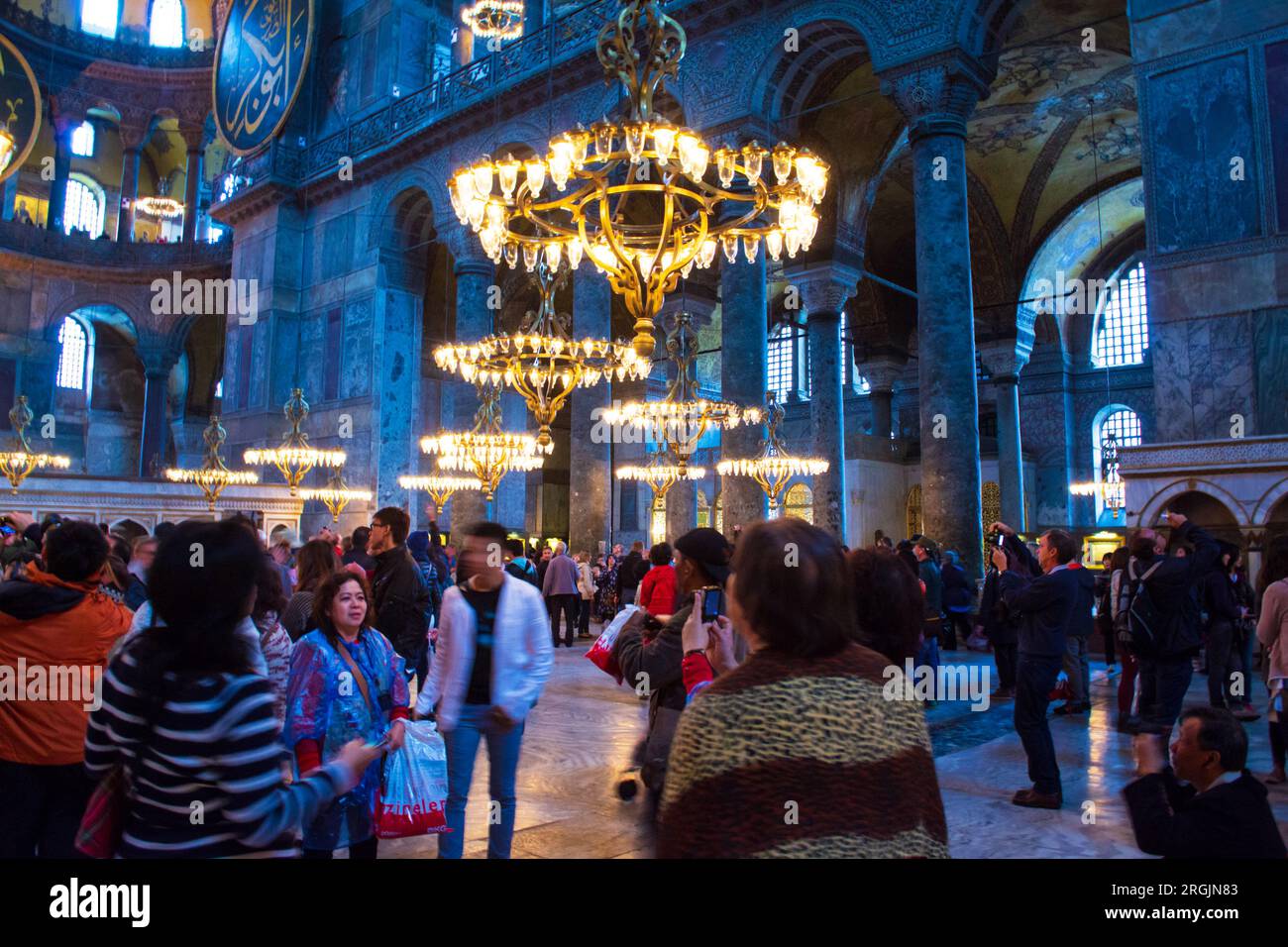 Amazing interior view of Hagia Sophia build as Christian cathedral of ...