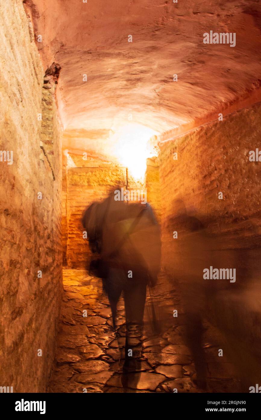 Cobblestone slope leading to the upper gallery in Hagia Sophia,at this ...