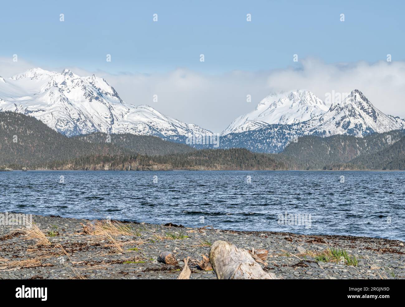 The mountains of Lake Clark National Park and Preserve from the Kenai ...