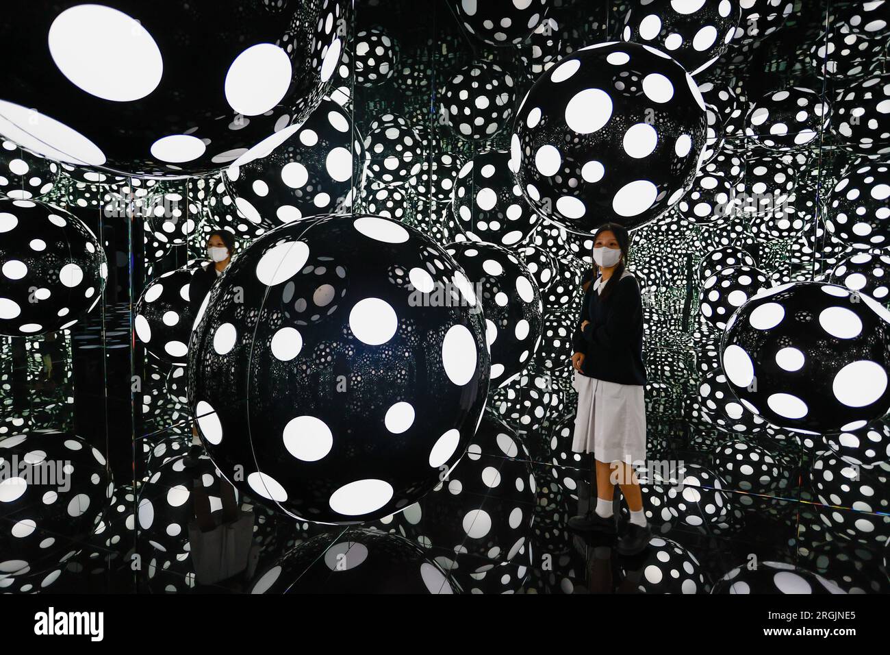 Hong Kong. August 10, 2023, Hong Kong, Hong Kong, Hong Kong: A lady ...