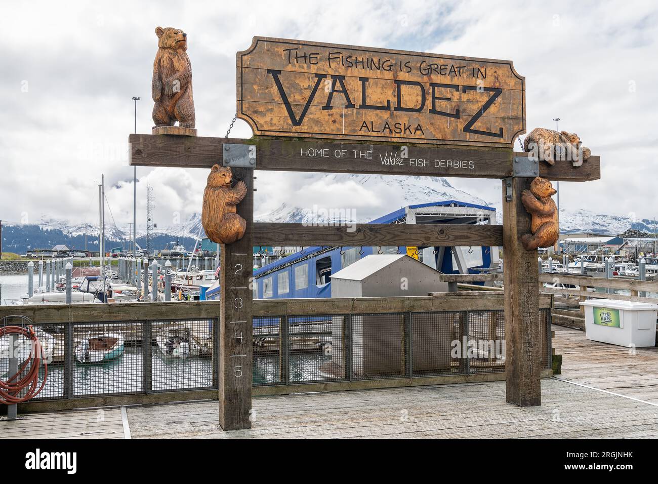 Valdez welcome sign hi-res stock photography and images - Alamy