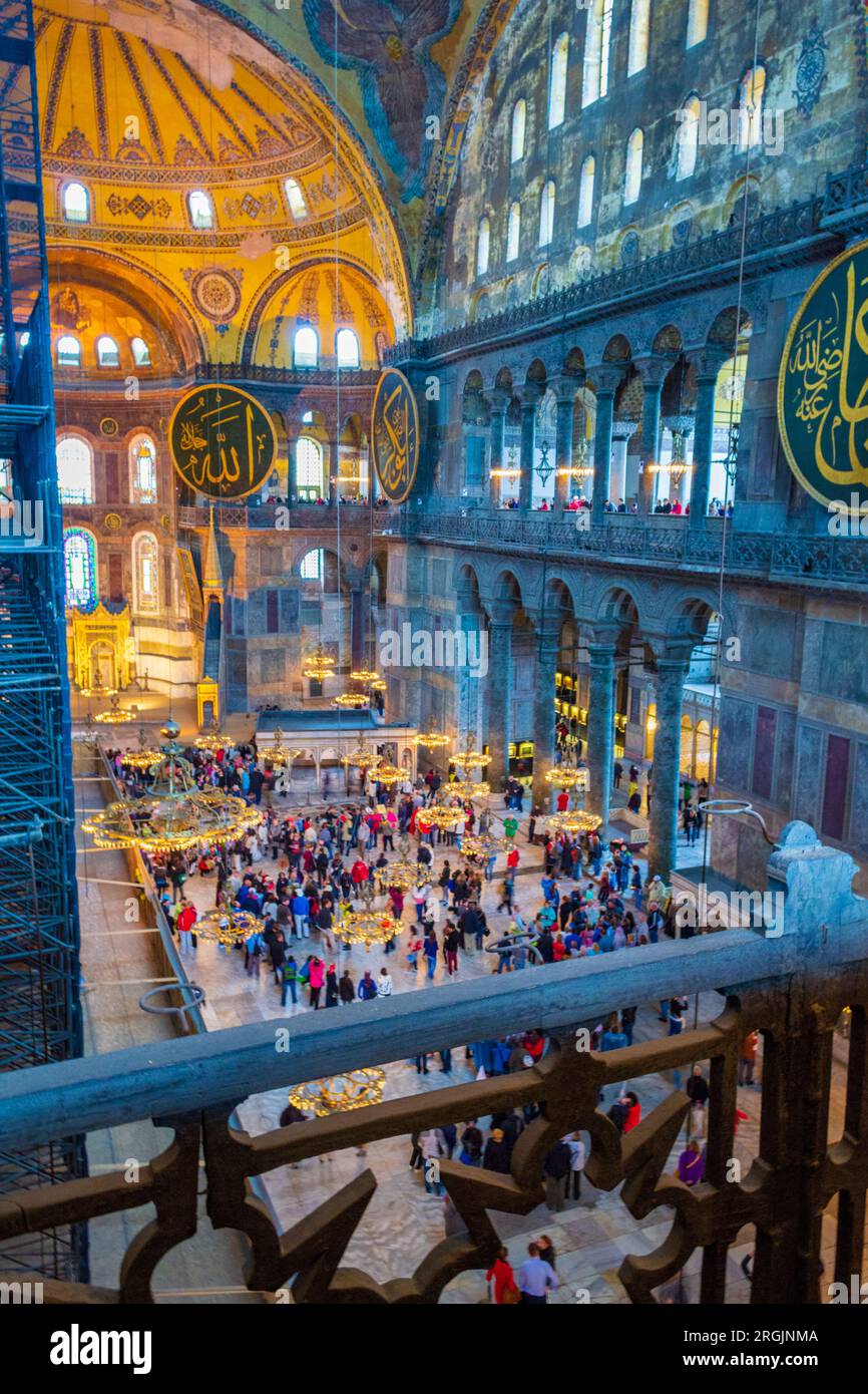 Amazing interior view of Hagia Sophia build as Christian cathedral of ...