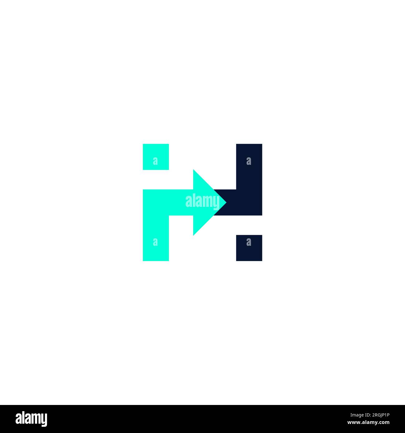 Letter H Arrow Logo Design. H initial Logo Stock Vector Image & Art - Alamy