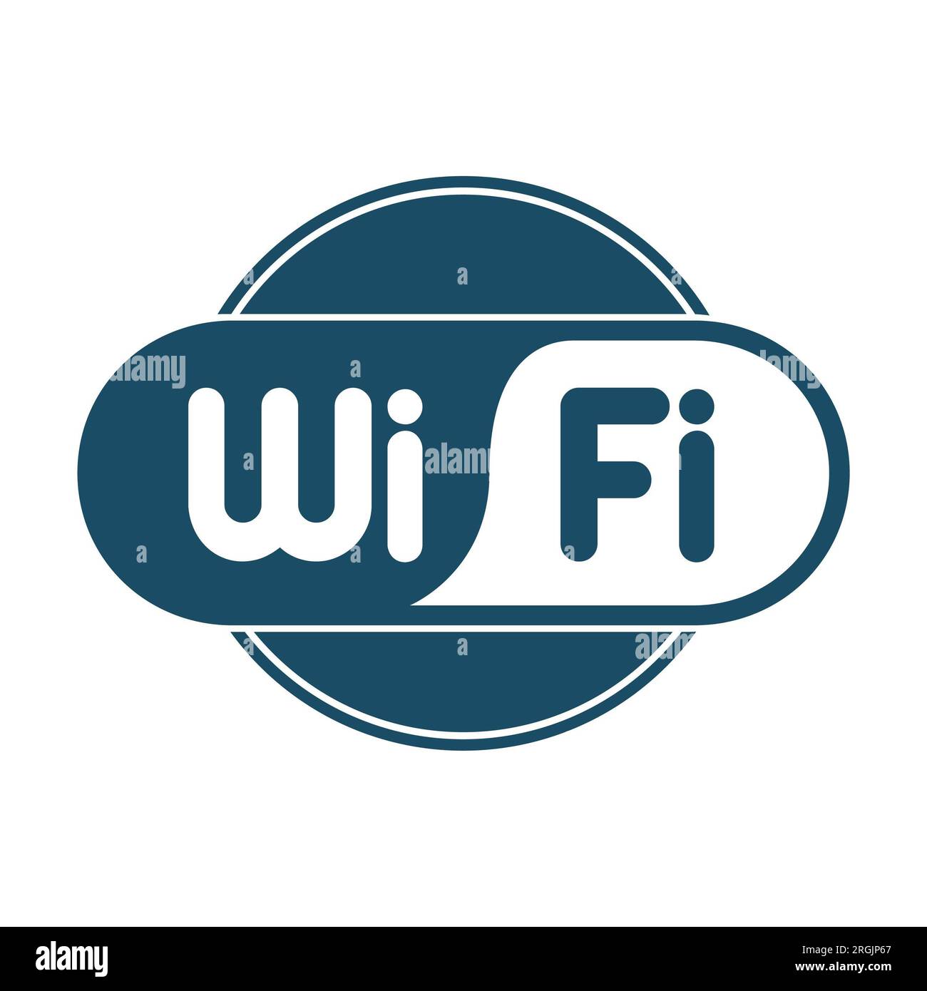 Wi-fi internet symbol on white background. Isolated illustration Stock ...
