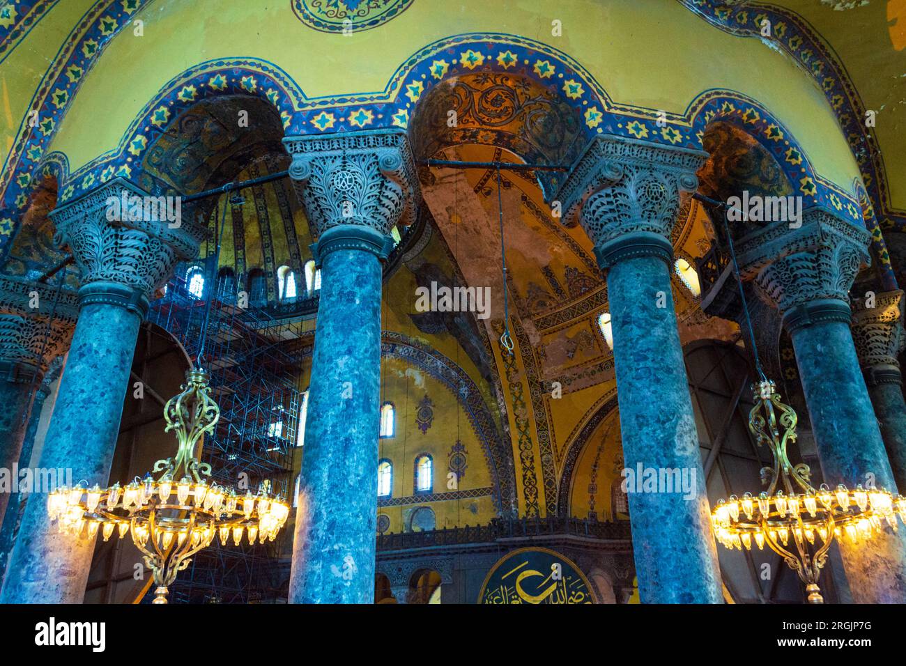 Amazing interior view of Hagia Sophia build as Christian cathedral of ...