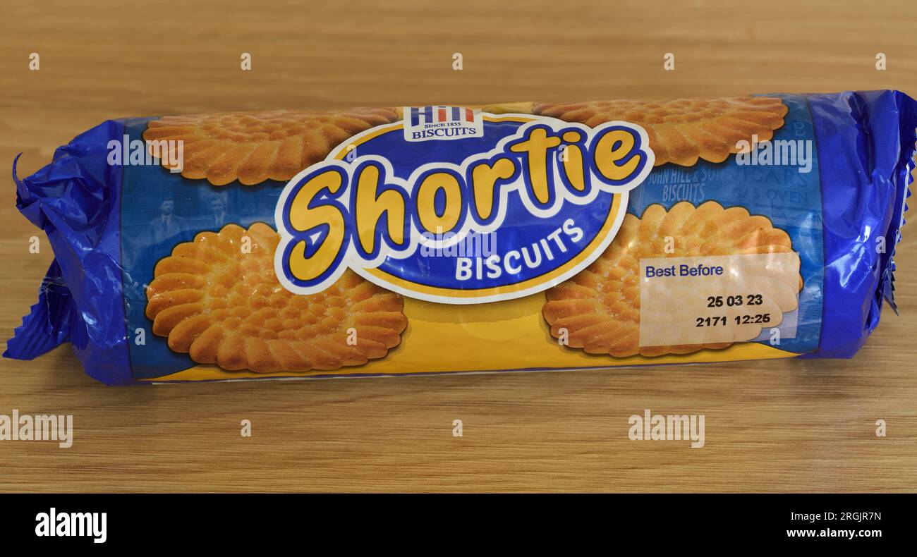 Packet of Shortie Biscuits Stock Photo - Alamy
