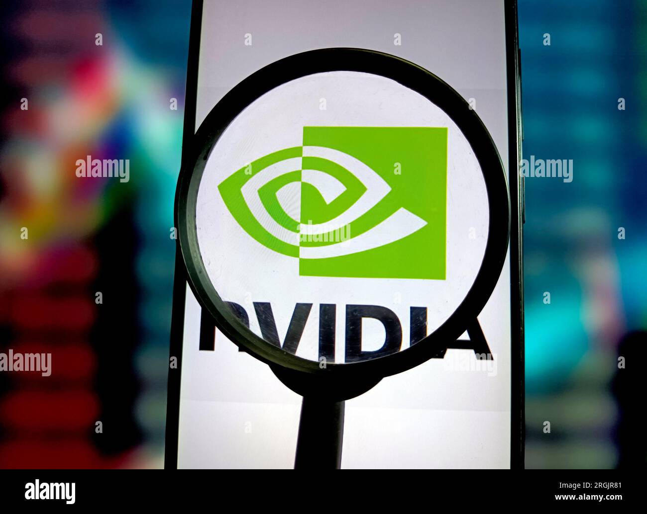 SUQIAN, CHINA - AUGUST 10, 2023 - Illustration Nvidia lost more than ...