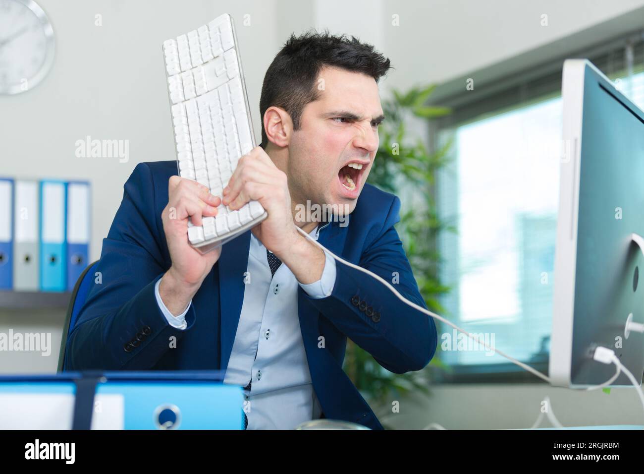 Chair breaking hi-res stock photography and images - Alamy