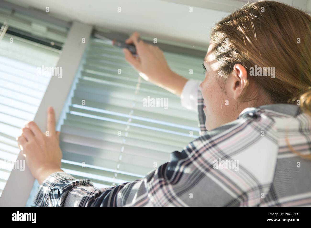 Vertical blind headrails hi-res stock photography and images - Alamy