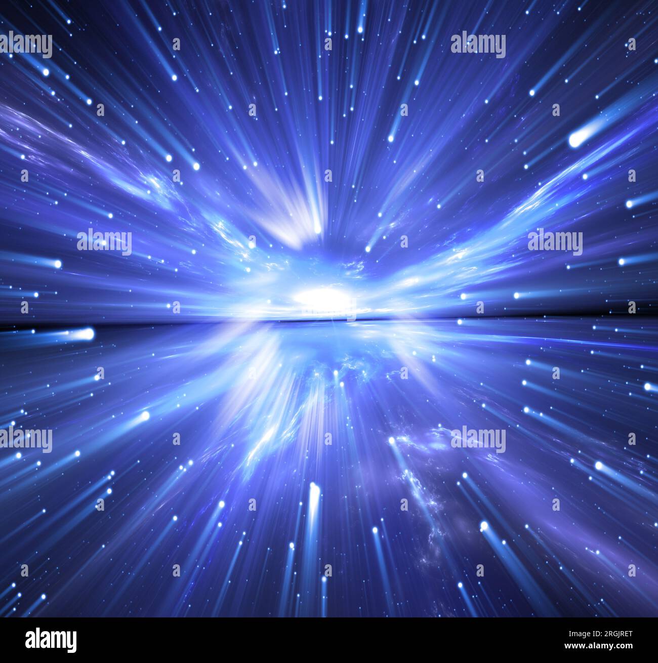Time warp, traveling in space with stars Stock Photo - Alamy