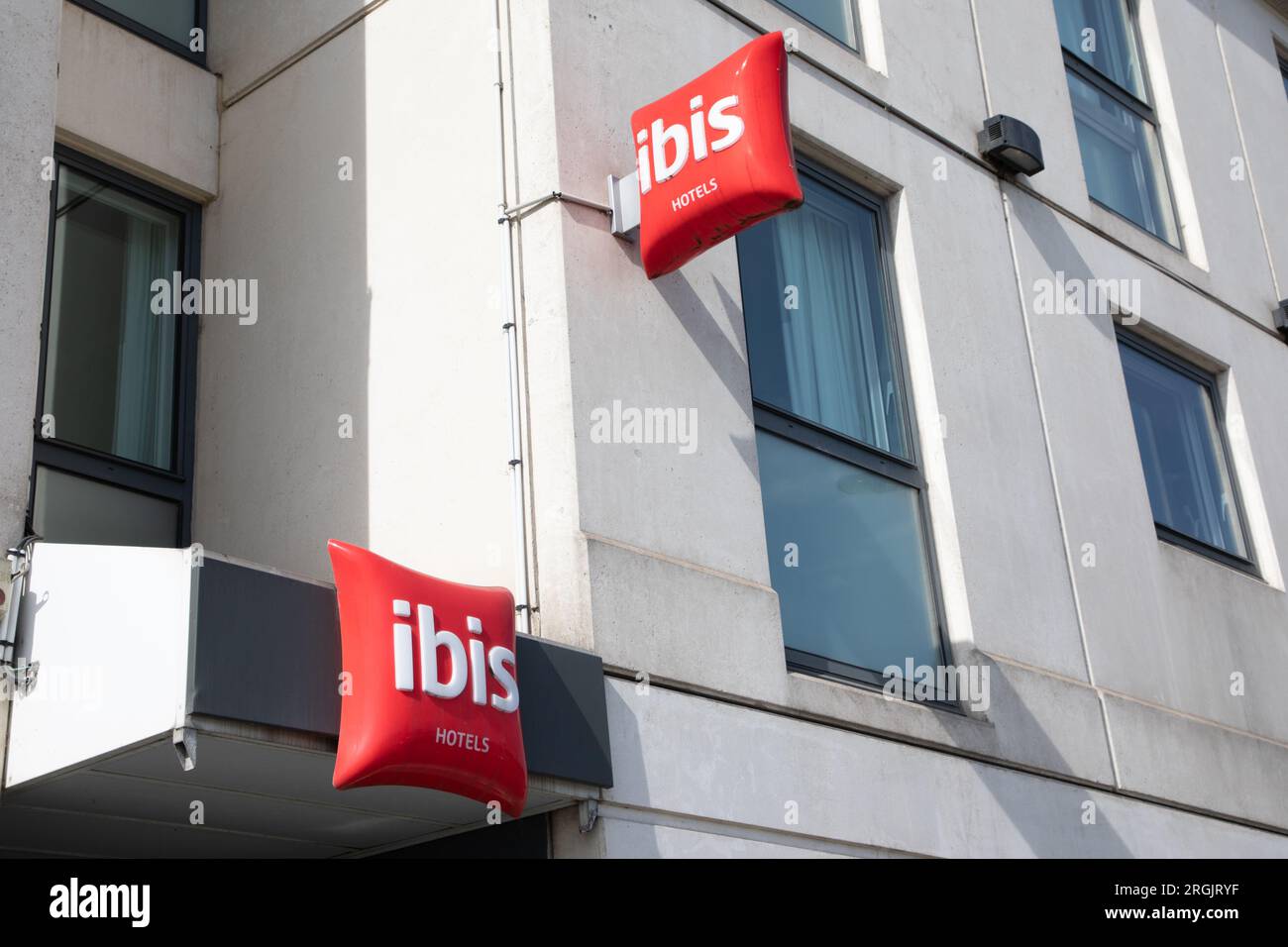 Bordeaux , France - 07 25 2023 : Ibis hotel chain brand text and sign ...