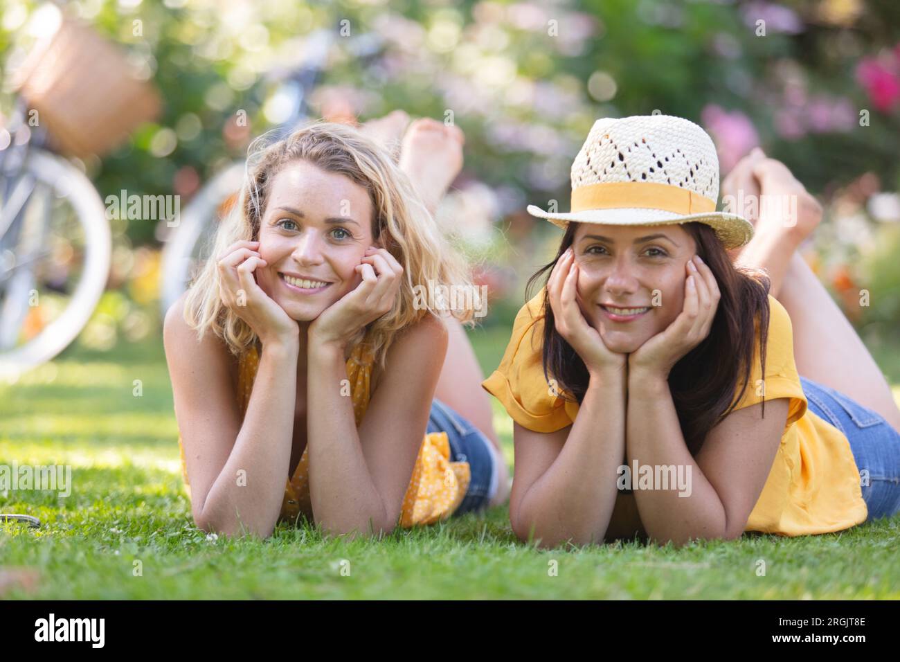 Hands best friends together outdoor hi-res stock photography and images ...