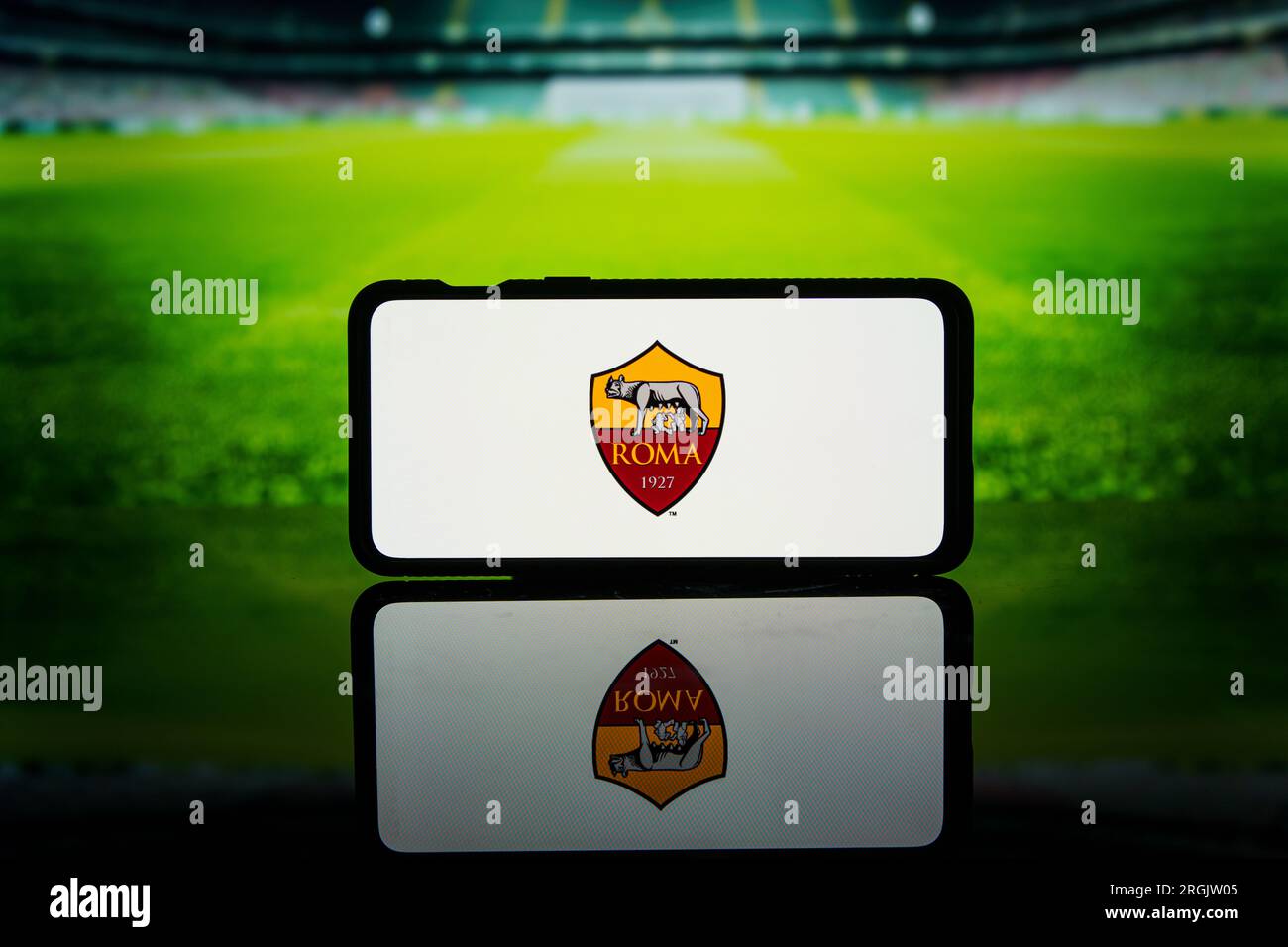 Juventus logo on screen hi-res stock photography and images - Alamy