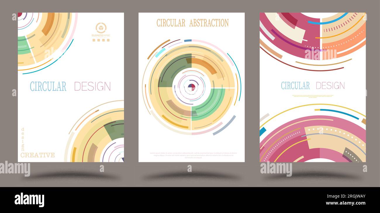 The design template of the title page of a book, brochure or booklet ...