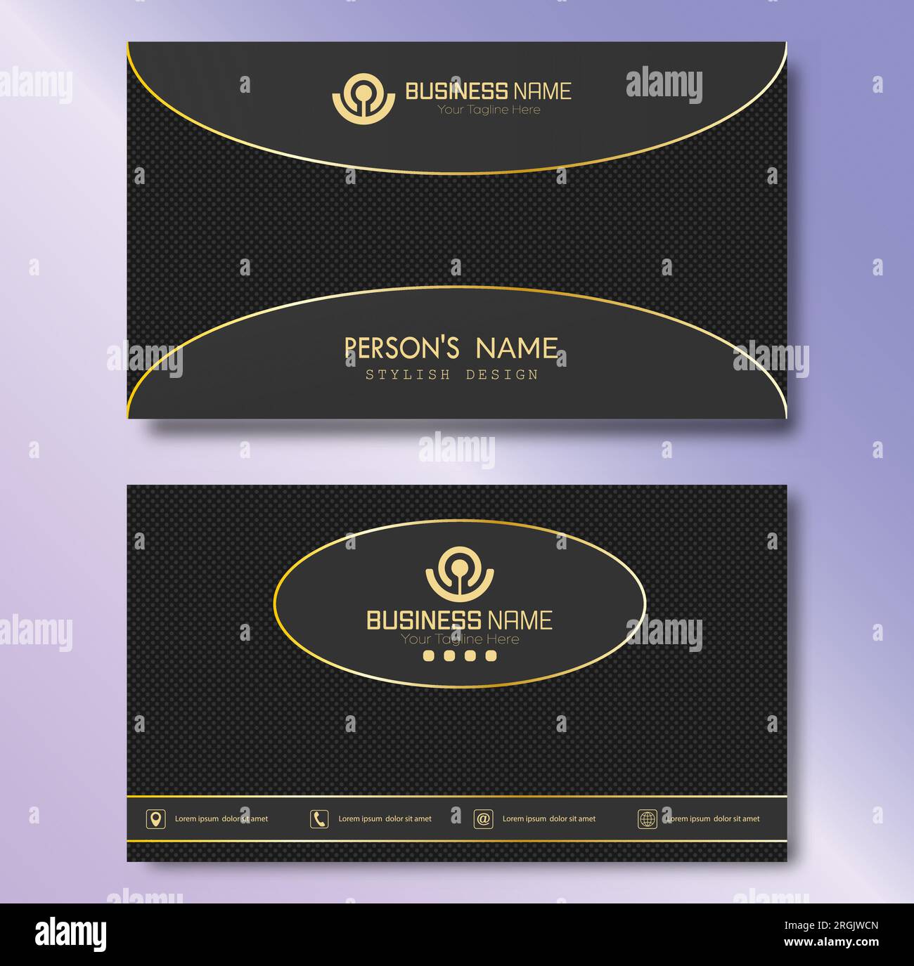 A business card. Premium double-sided business card design. Corporate ...