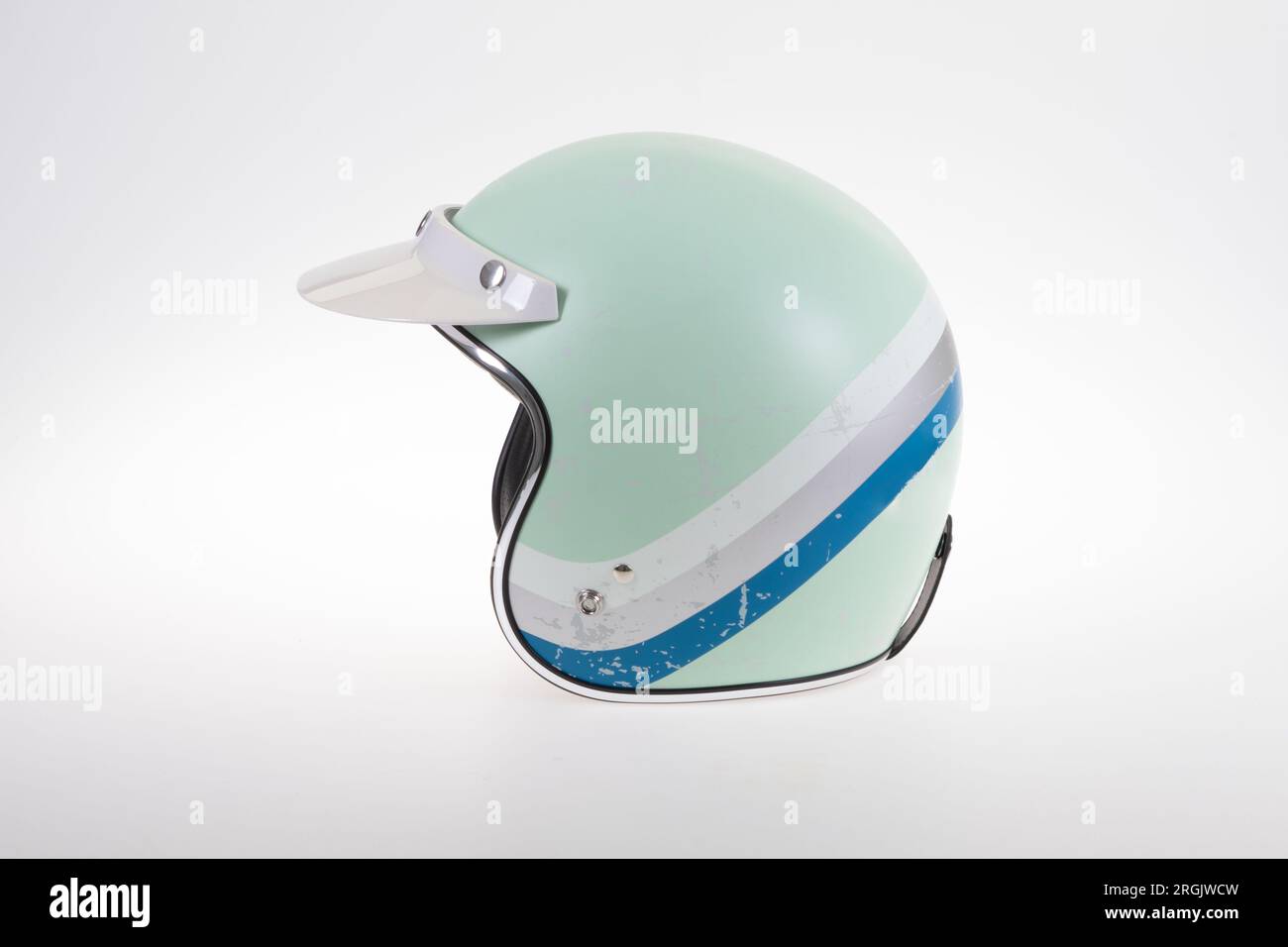 fashion open face vintage motorcycle helmet neo-retro style motorbike ...