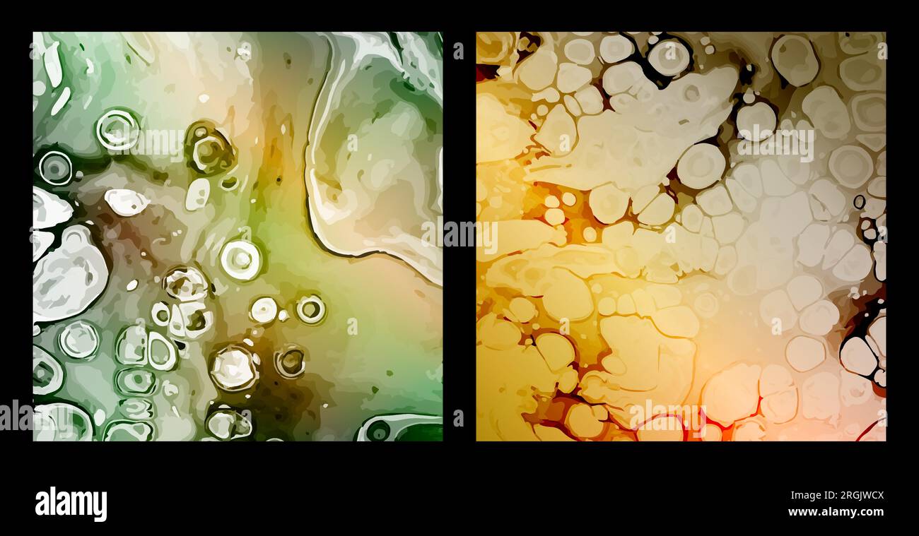 Colorful background with the effect of spreading liquid. Liquid art for ...