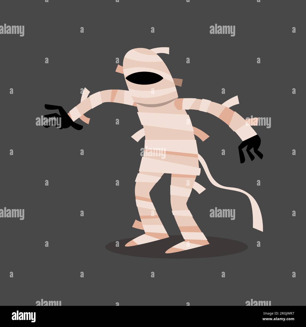 Mummy . Halloween cartoon characters . Vector Stock Vector Image & Art ...