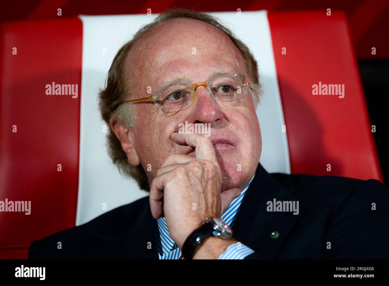 Paolo Scaroni looks on prior to the Trofeo Silvio Berlusconi football ...