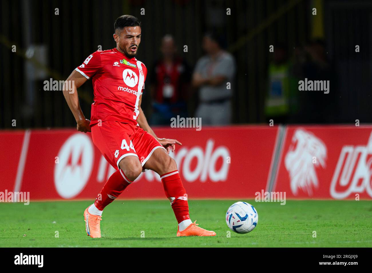 Andrea Carboni of AC Monza in action during the Trofeo Silvio ...
