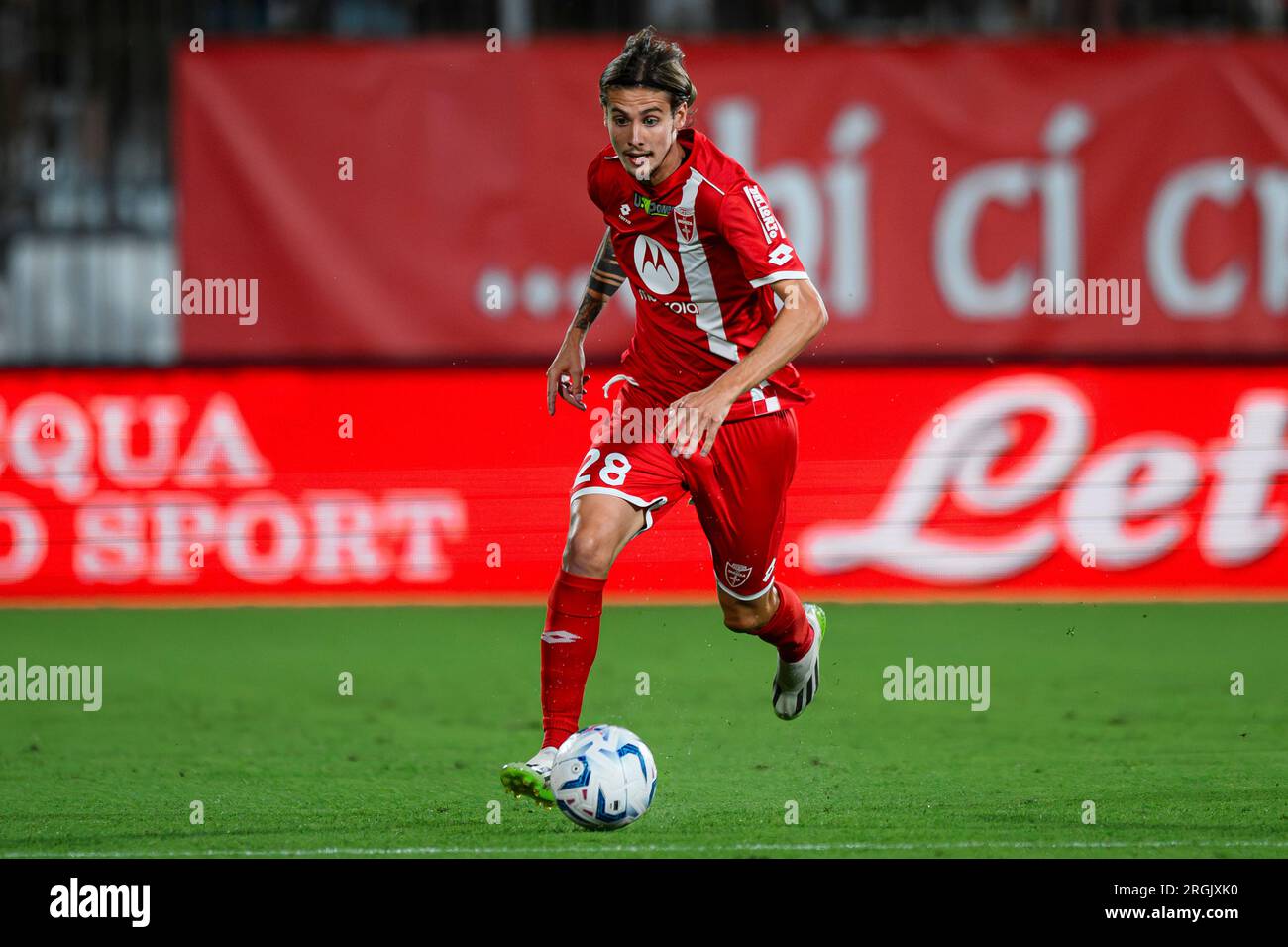 Andrea Colpani of AC Monza in action during the Trofeo Silvio ...