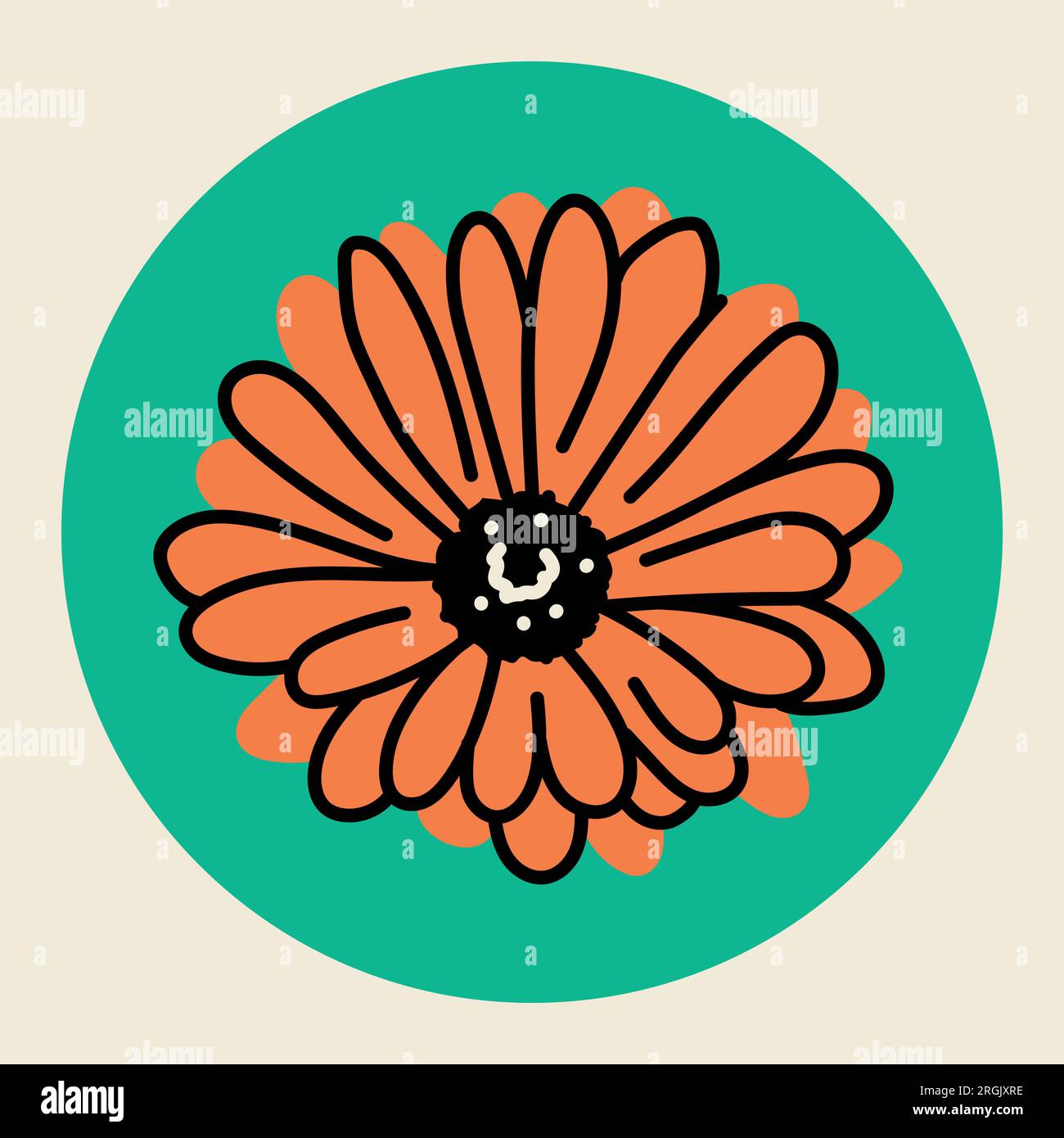 Calendula snow Stock Vector Images - Alamy