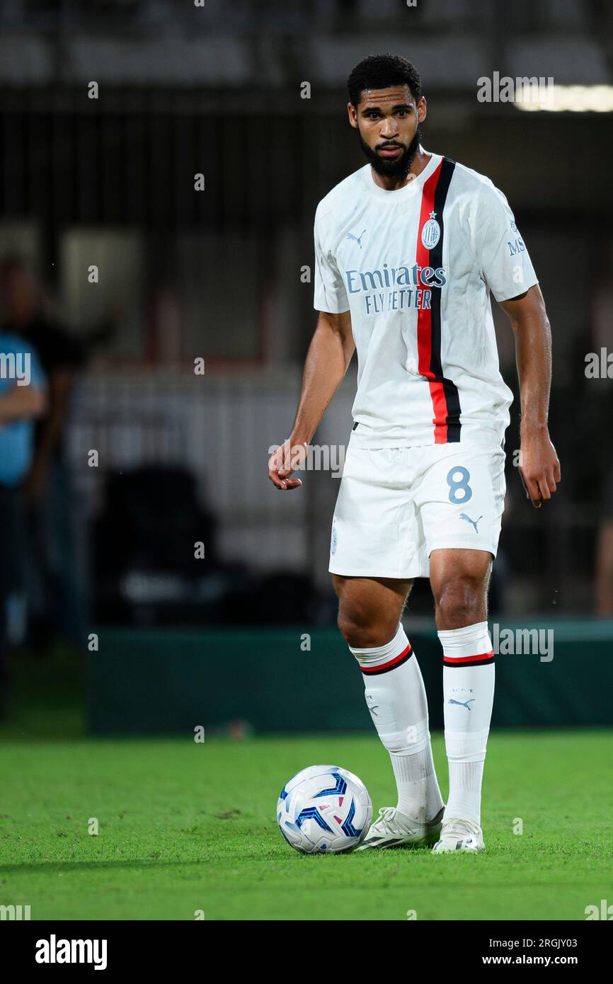 Ruben Loftus-Cheek of AC Milan in action during the Trofeo Silvio ...