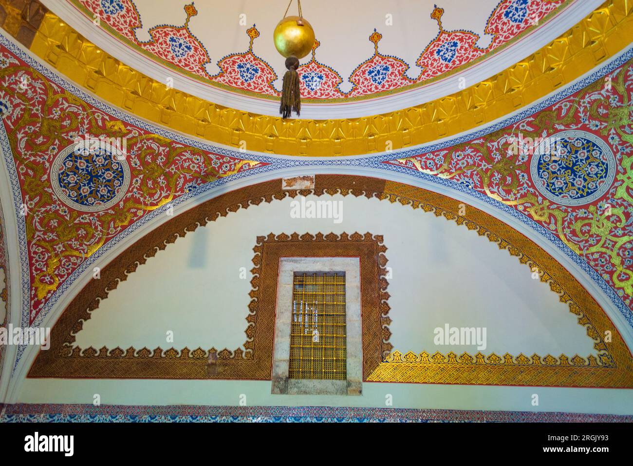 Opulent interior of private audience hall in the Audience Chamber or ...