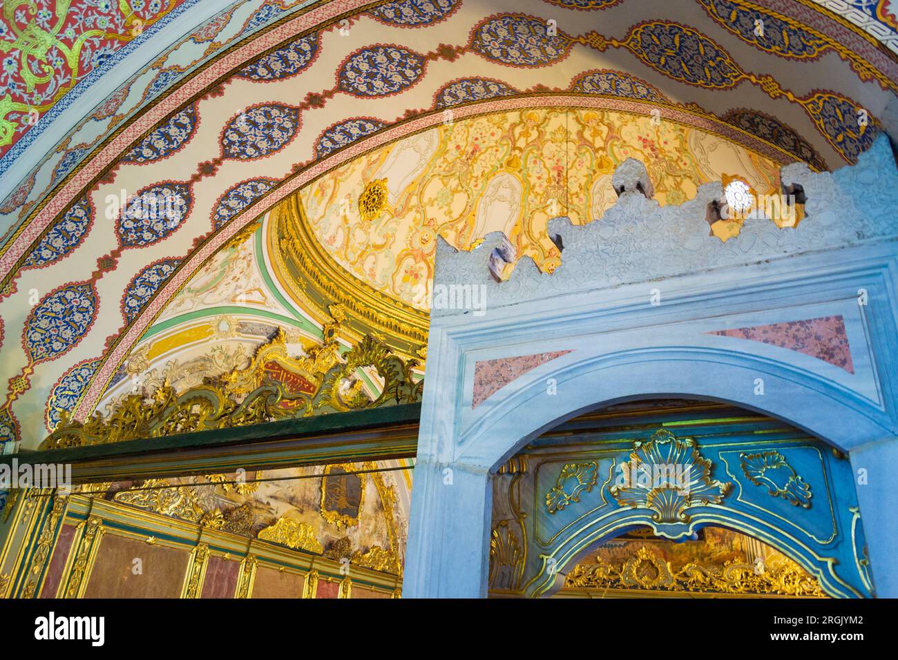Opulent interior of private audience hall in the Audience Chamber or ...