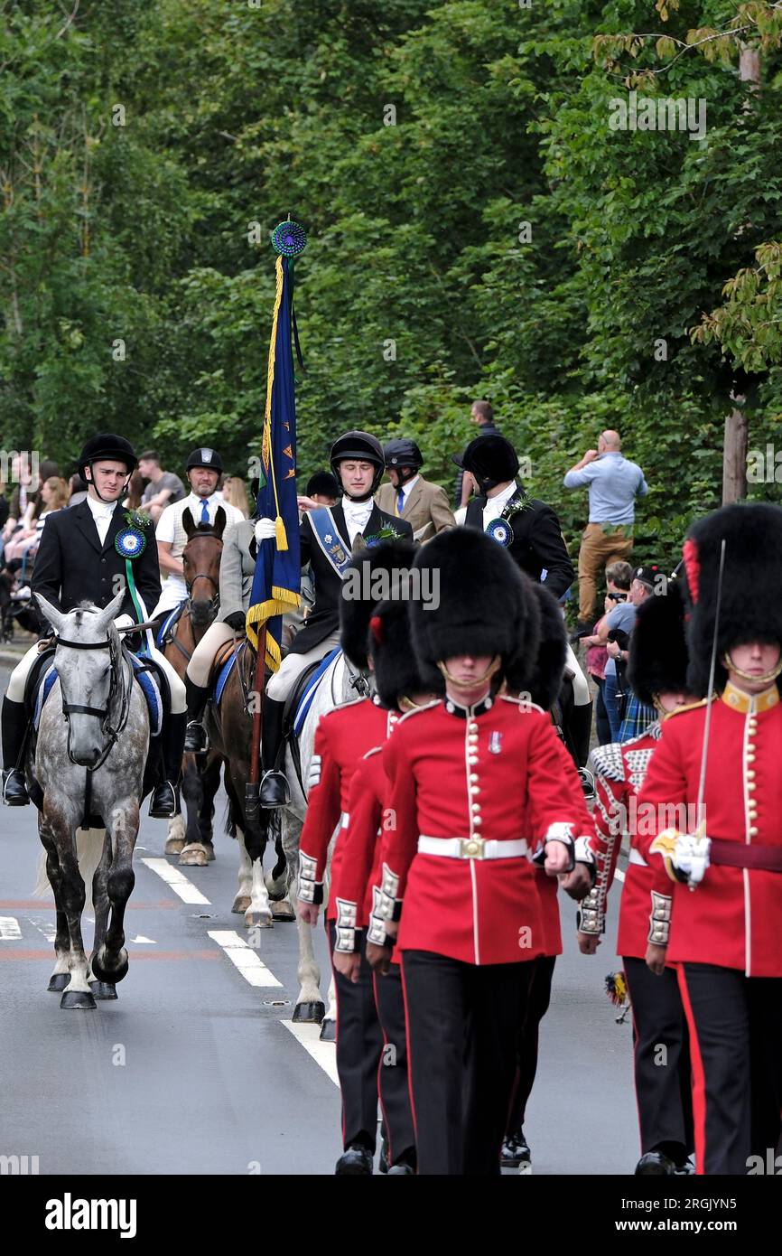 Coldstream, UK. 10th Aug, 2023. Coldstream Civic Week - Flodden rideout ...