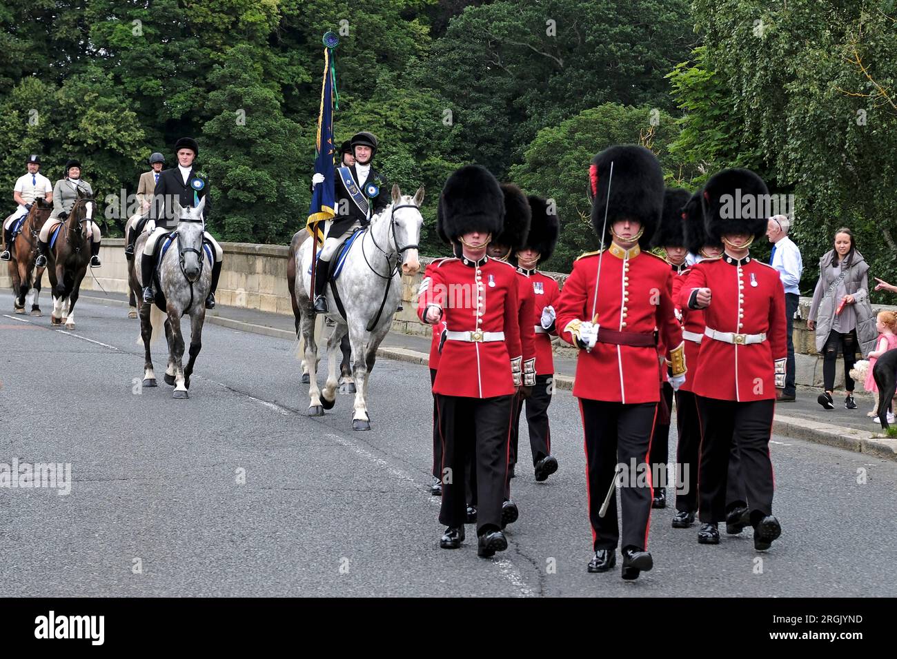 Coldstream, UK. 10th Aug, 2023. Coldstream Civic Week - Flodden rideout ...