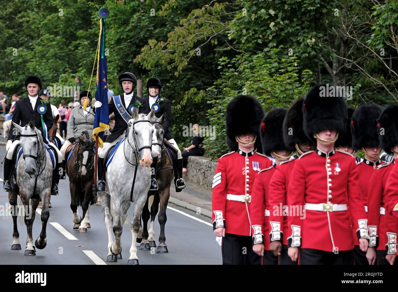 Coldstream, UK. 10th Aug, 2023. Coldstream Civic Week - Flodden rideout ...
