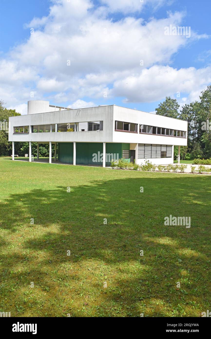 Villa Savoye, a masterpiece of the Modern Movement, architect Le ...