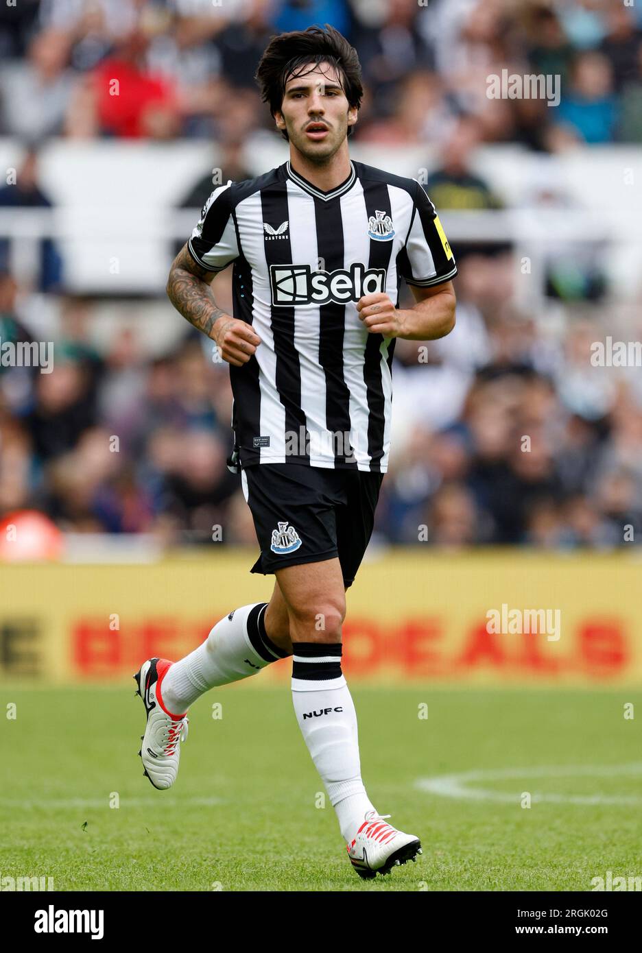 Newcastle United's Sandro Tonali during the Sela Cup match at St. James ...